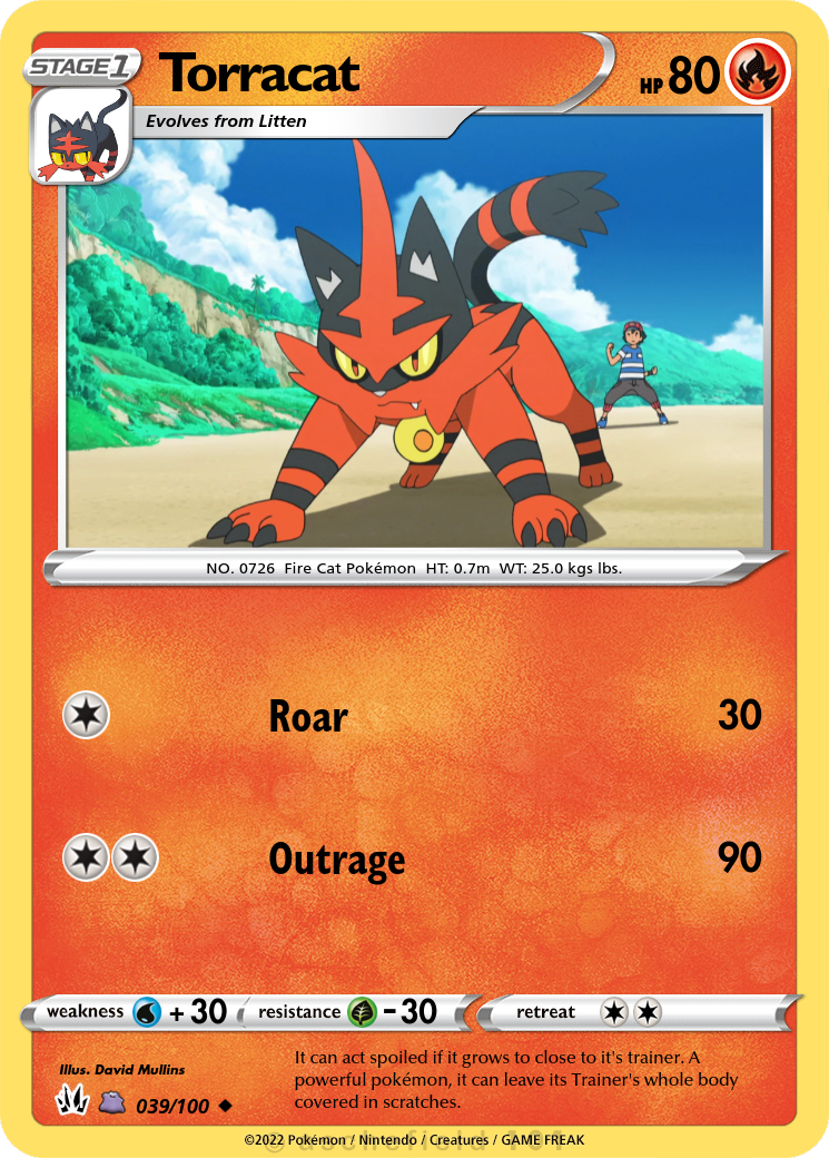 Torracat - 834 | Pokécardmaker.net