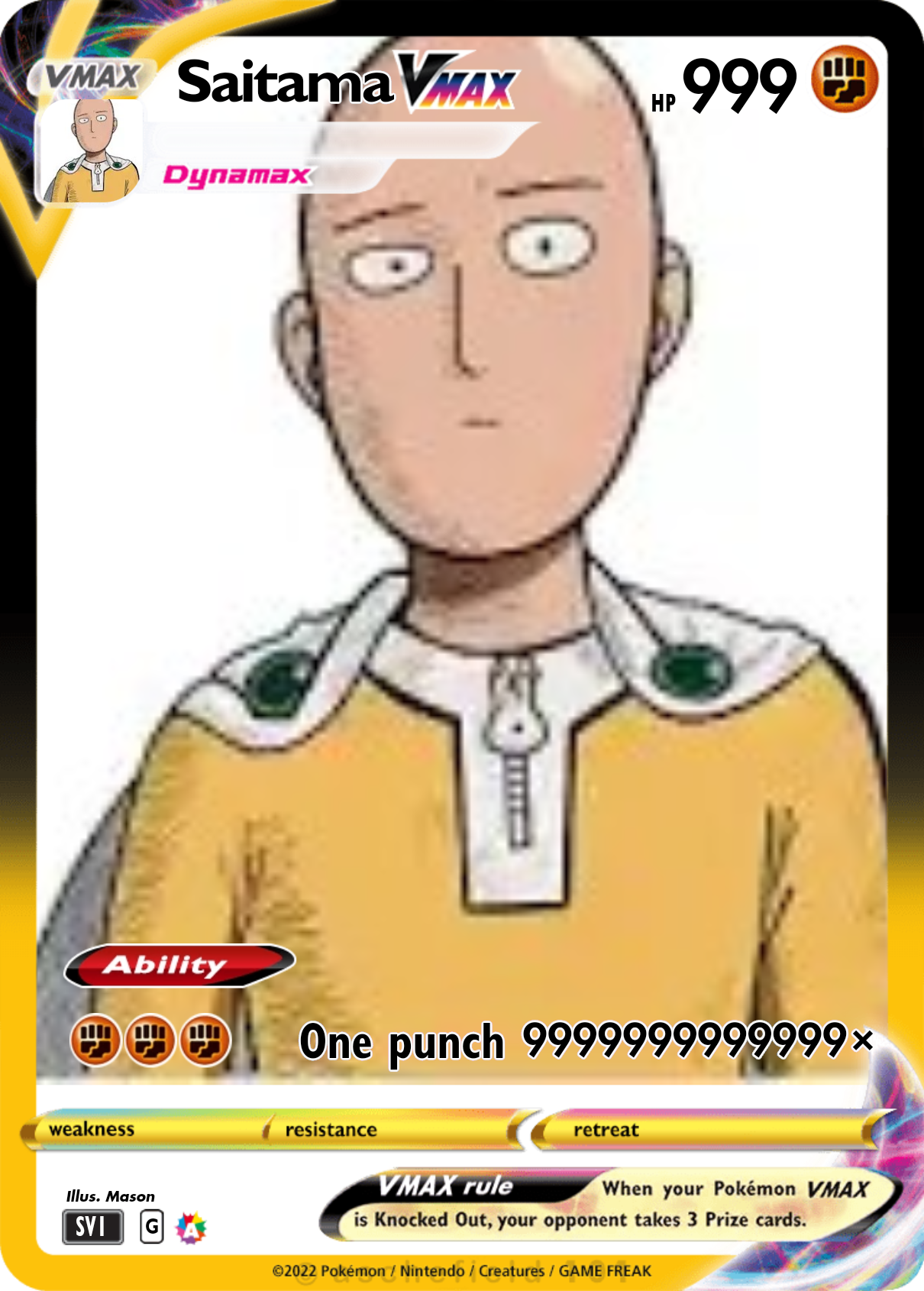 Saitama - 994 | Pokécardmaker.net
