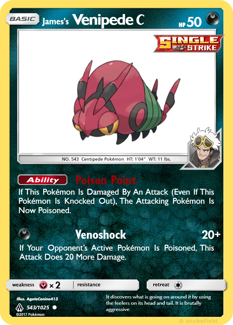 Venipede [c] - AgateCanine413 | Pokécardmaker.net