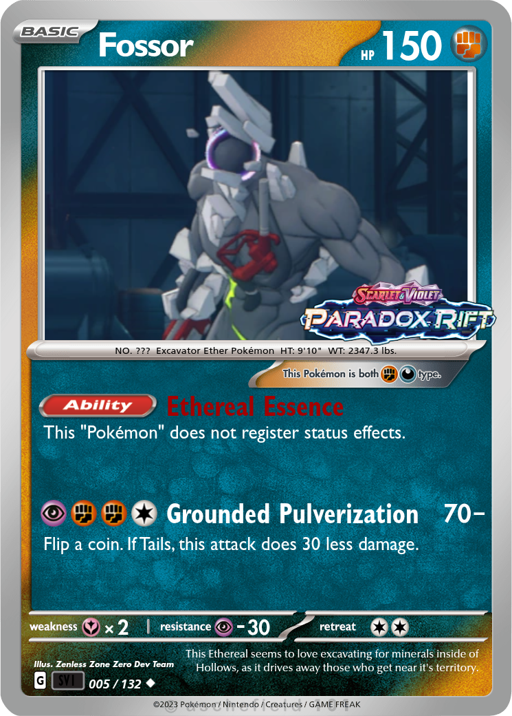 Fossor - AkarisNotes | Pokécardmaker.net
