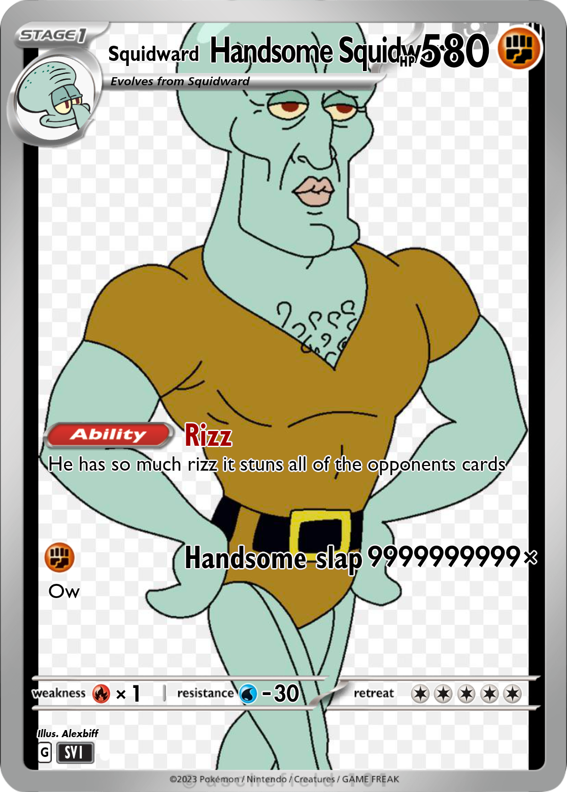 Handsome Squidward - Alexbiff | Pokécardmaker.net