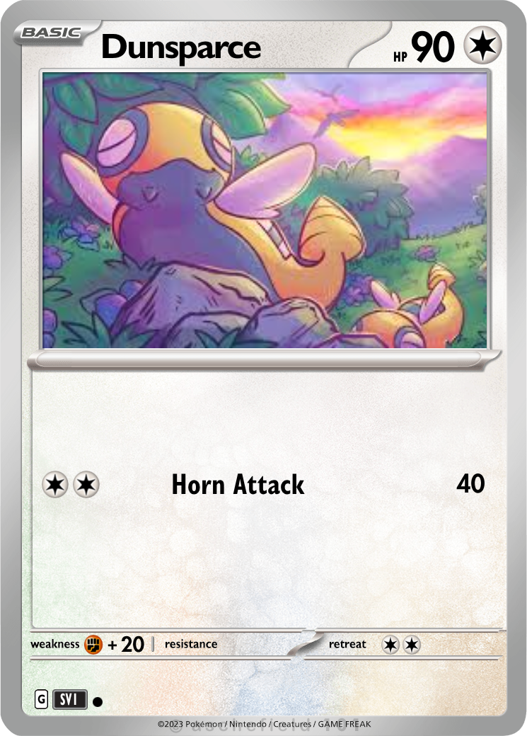 Dunsparce - Alexstein | Pokécardmaker.net