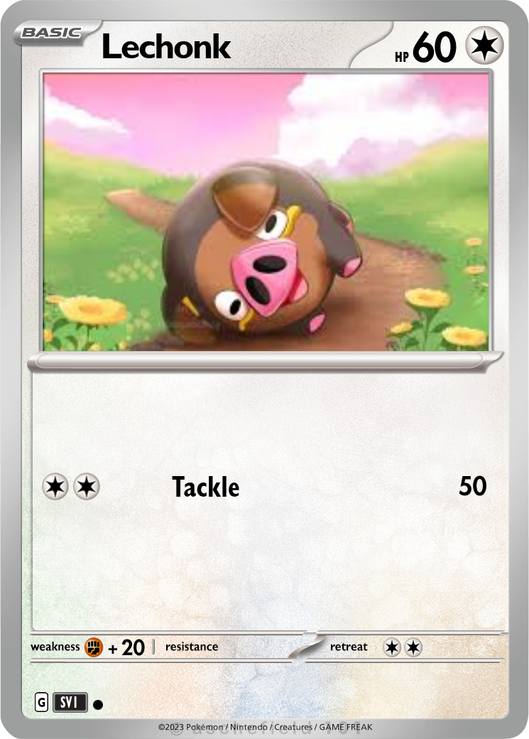 Lechonk - Alexstein | Pokécardmaker.net