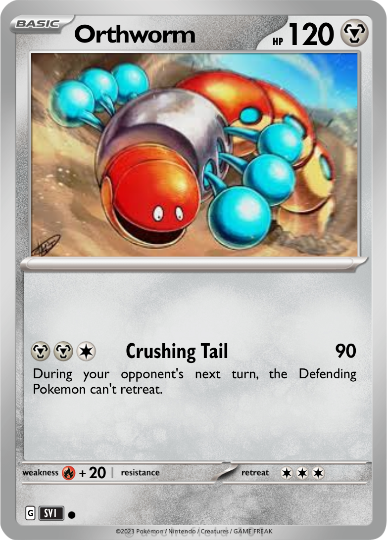 Orthworm - Alexstein | Pokécardmaker.net