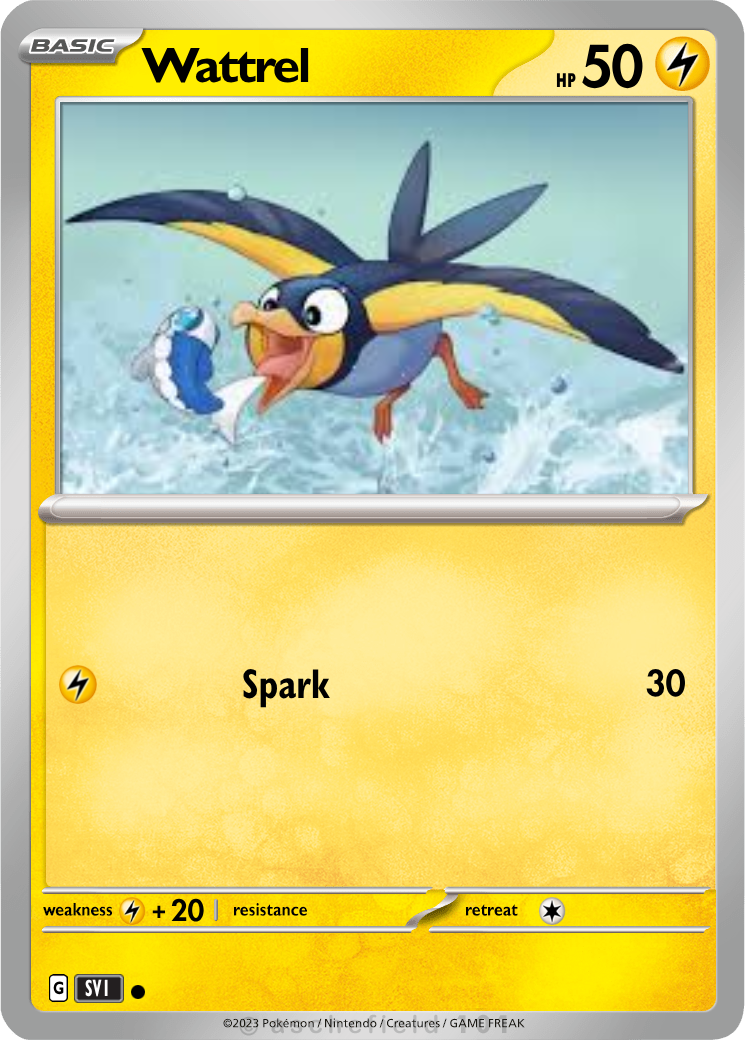 Wattrel - Alexstein | Pokécardmaker.net