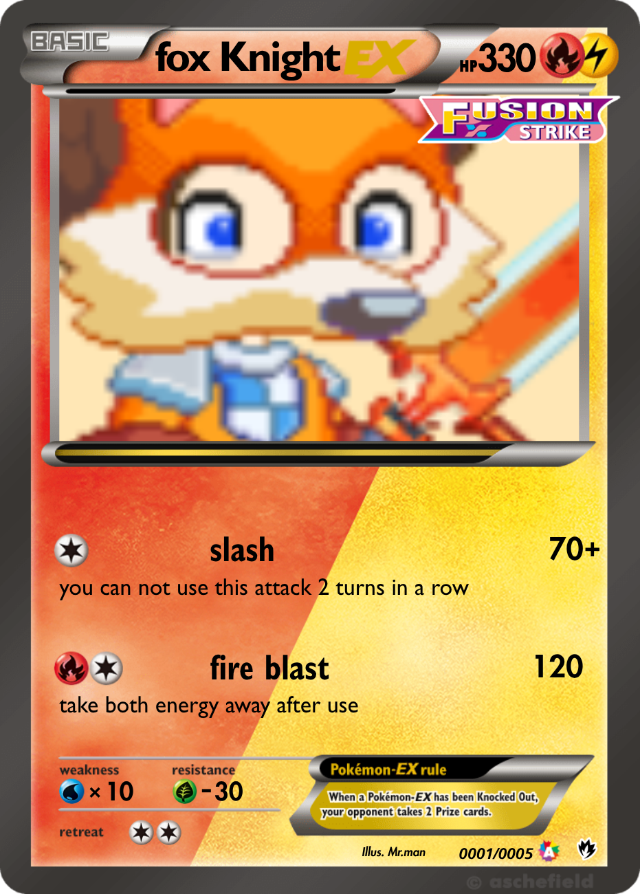 fox Knight - AlonePaper39545 | Pokécardmaker.net