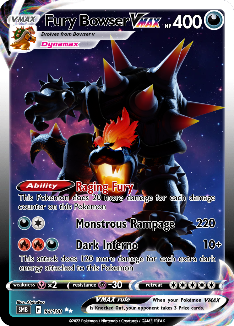 Fury Bowser - AlphaFox | Pokécardmaker.net