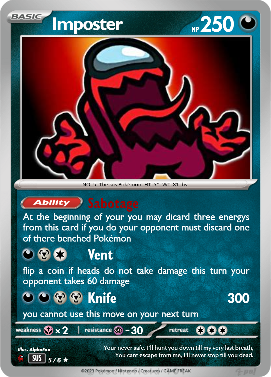 Imposter - AlphaFox | Pokécardmaker.net