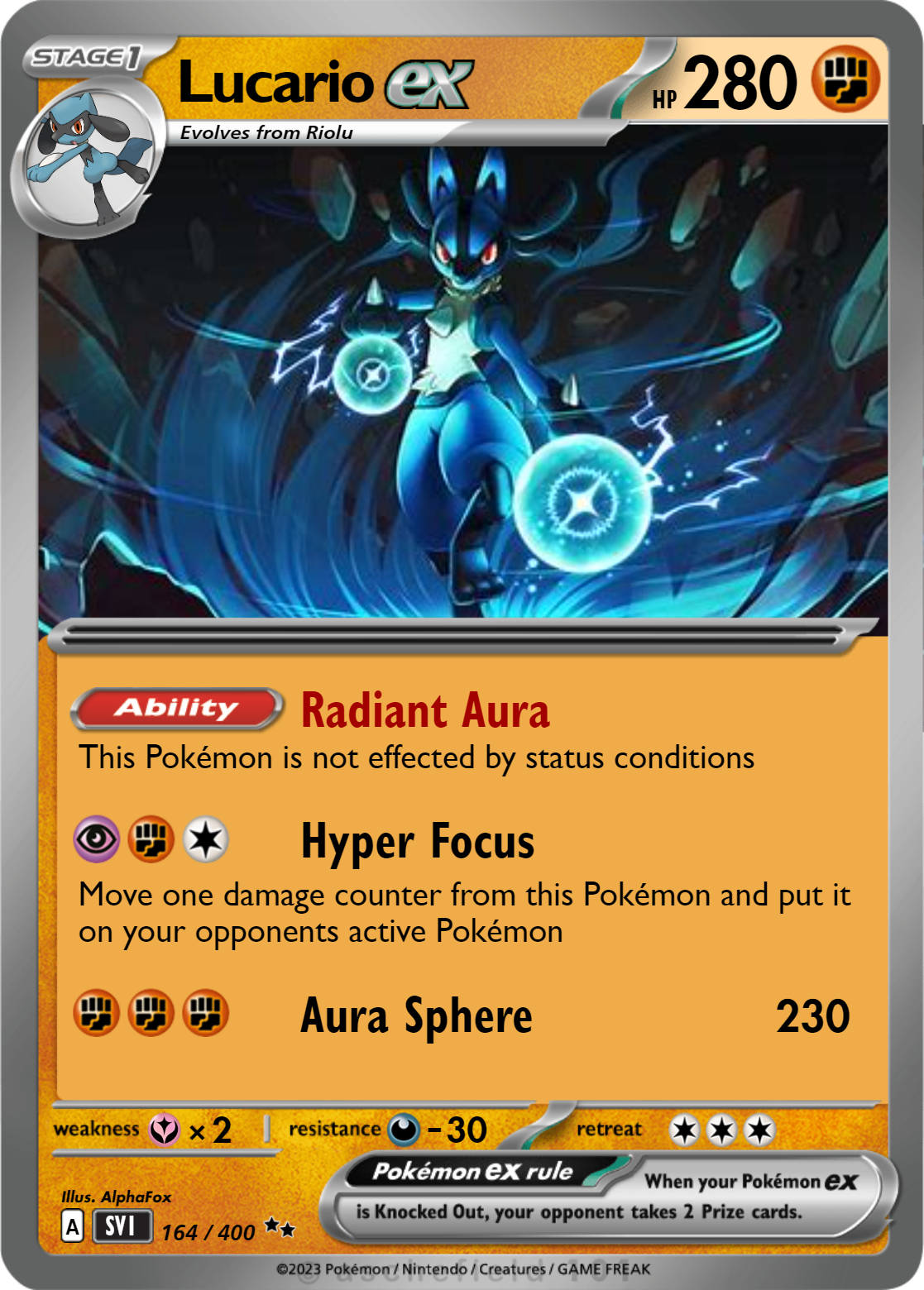 Lucario - AlphaFox | Pokécardmaker.net