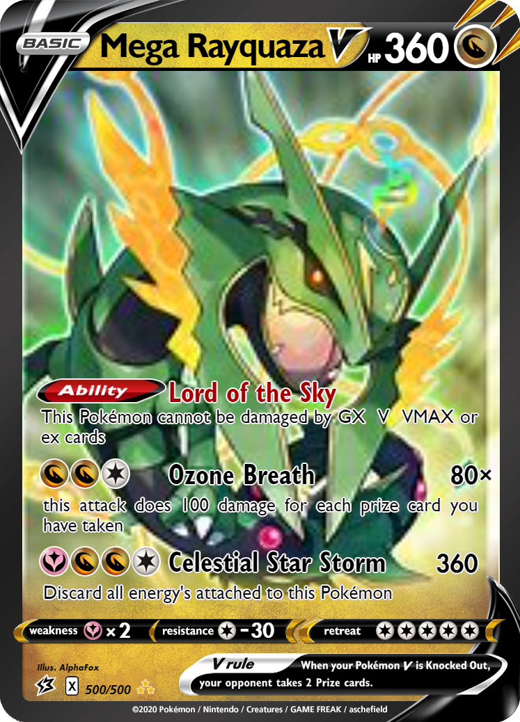 Mega Rayquaza - AlphaFox | Pokécardmaker.net