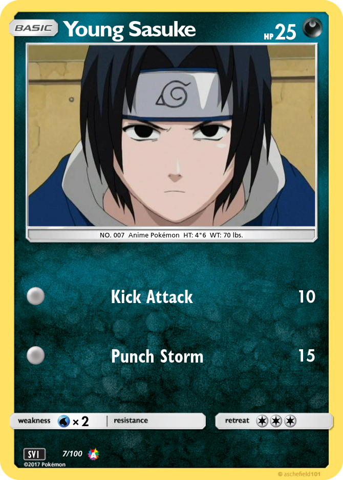 Young Sasuke - Animeguy | Pokécardmaker.net