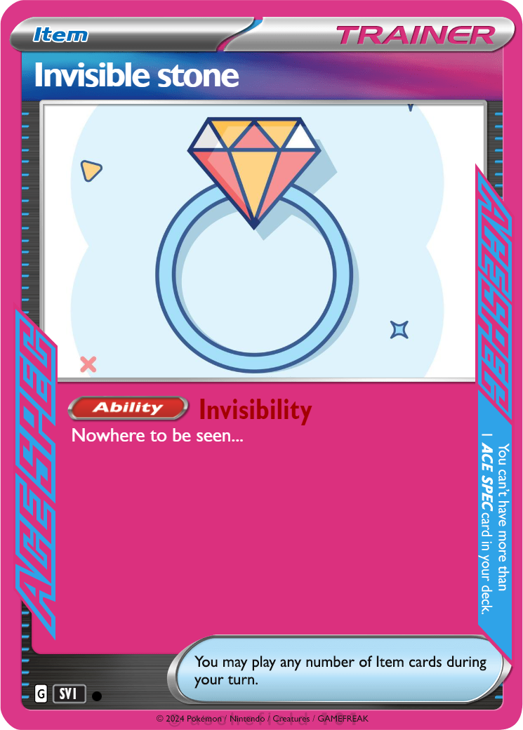 Invisible stone - Annierenea | Pokécardmaker.net