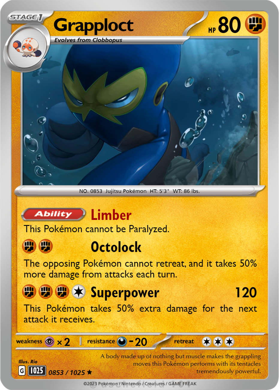 Grapploct - Aranethon | Pokécardmaker.net