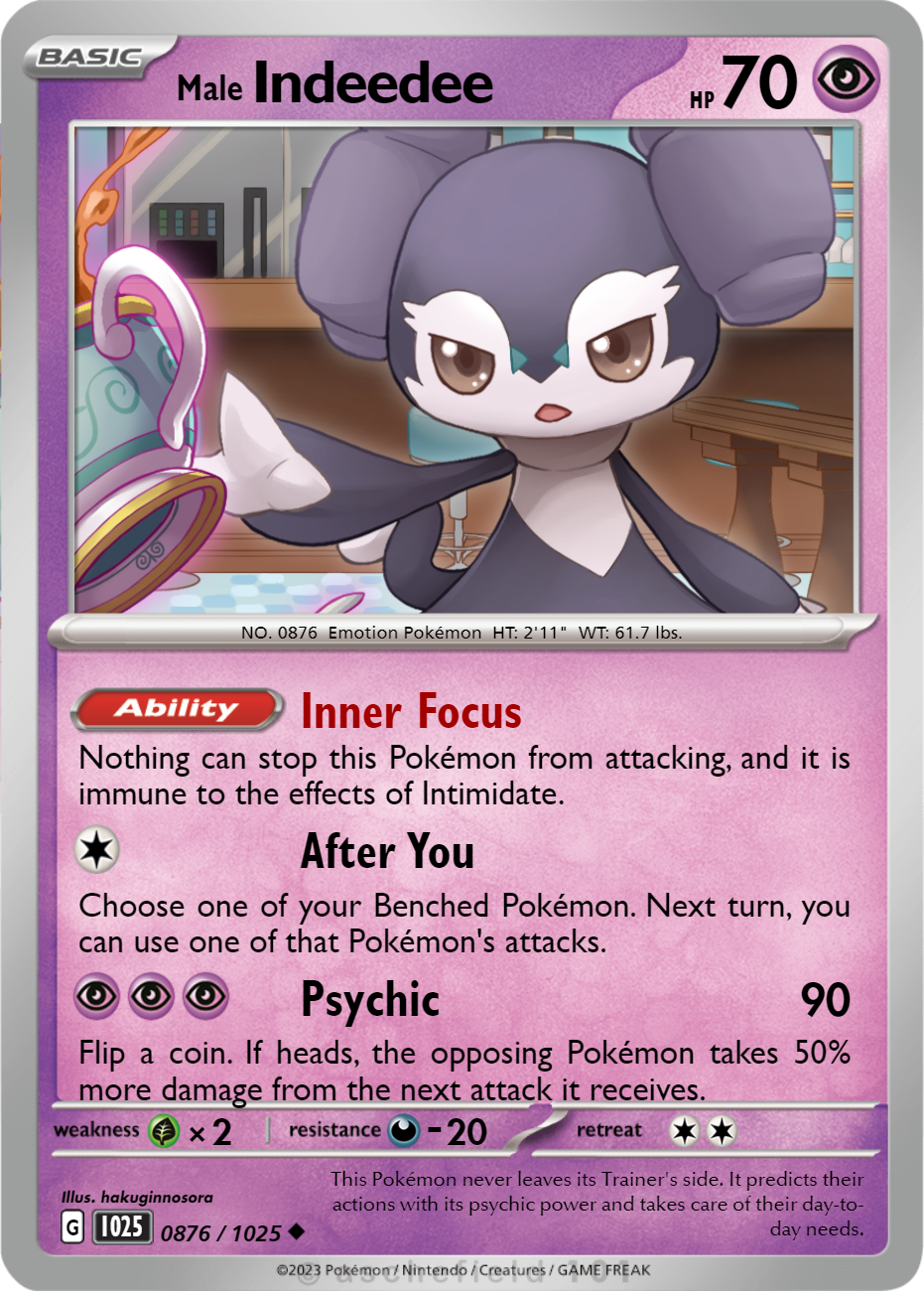 Indeedee - Aranethon | Pokécardmaker.net