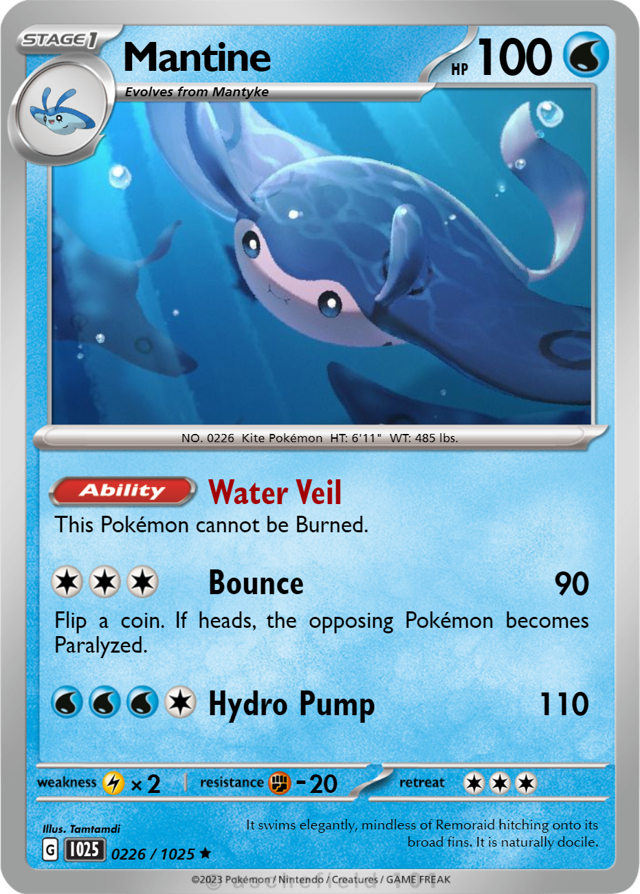 Mantine - Aranethon | Pokécardmaker.net