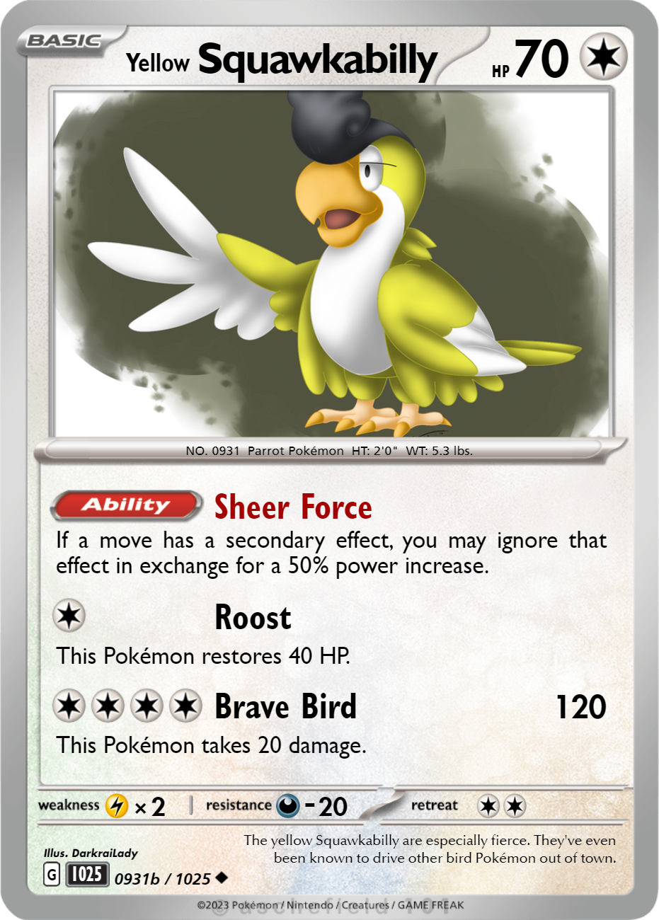 Squawkabilly - Aranethon | Pokécardmaker.net