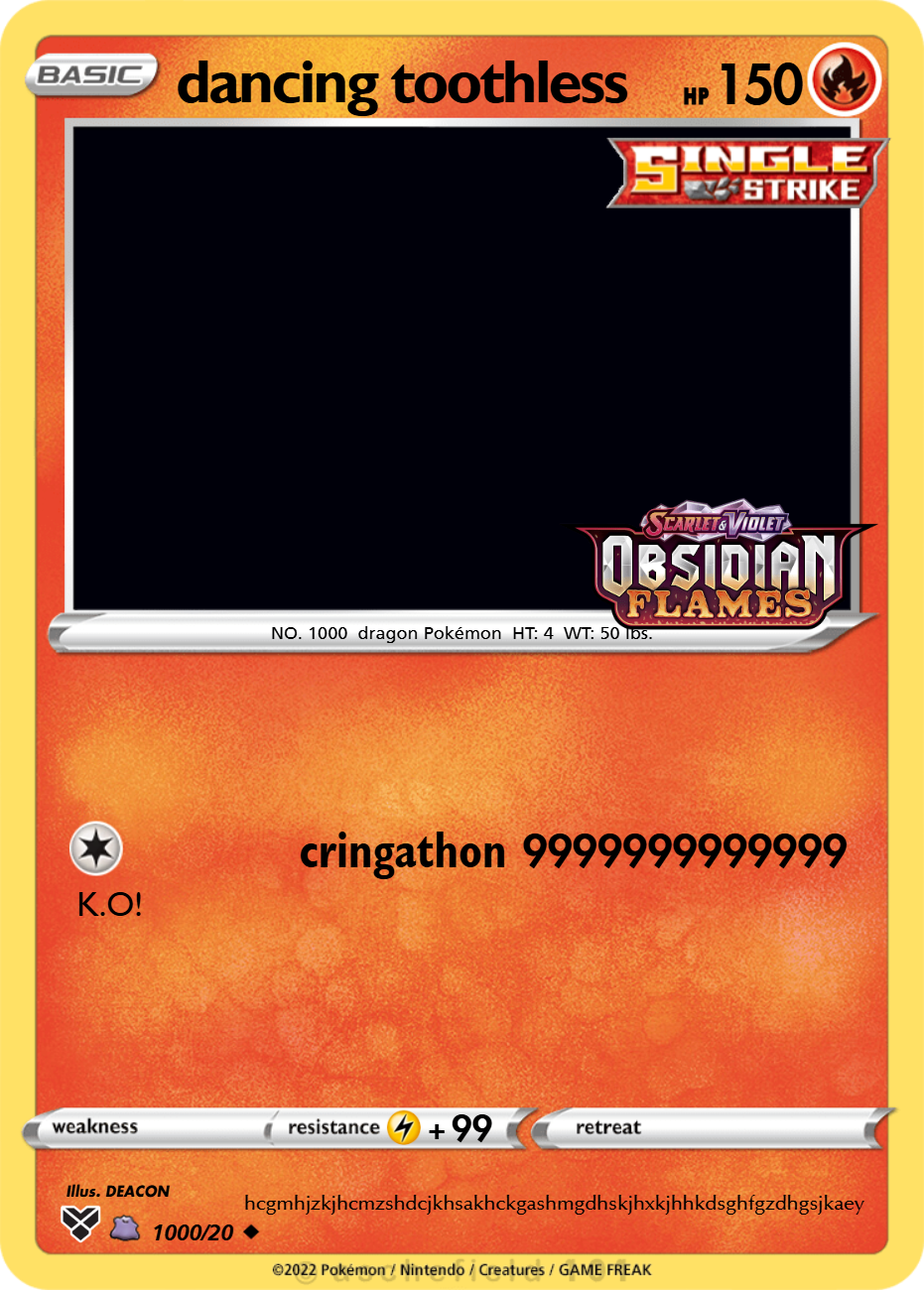 dancing toothless - Armentano | Pokécardmaker.net