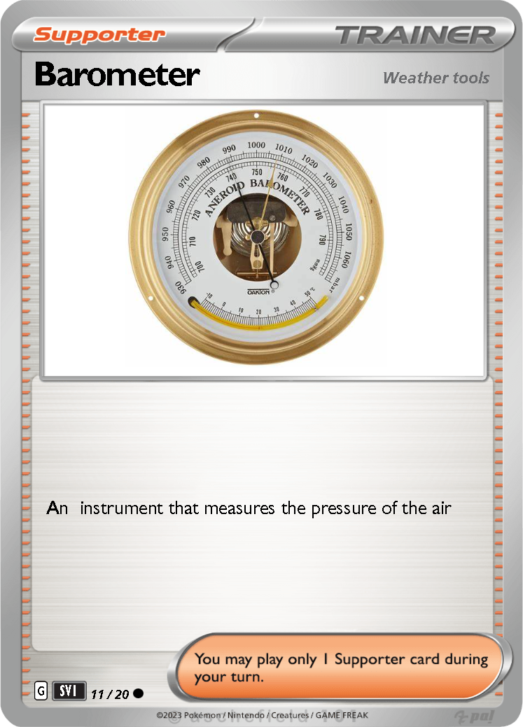 Barometer - ArtAnfiska | Pokécardmaker.net