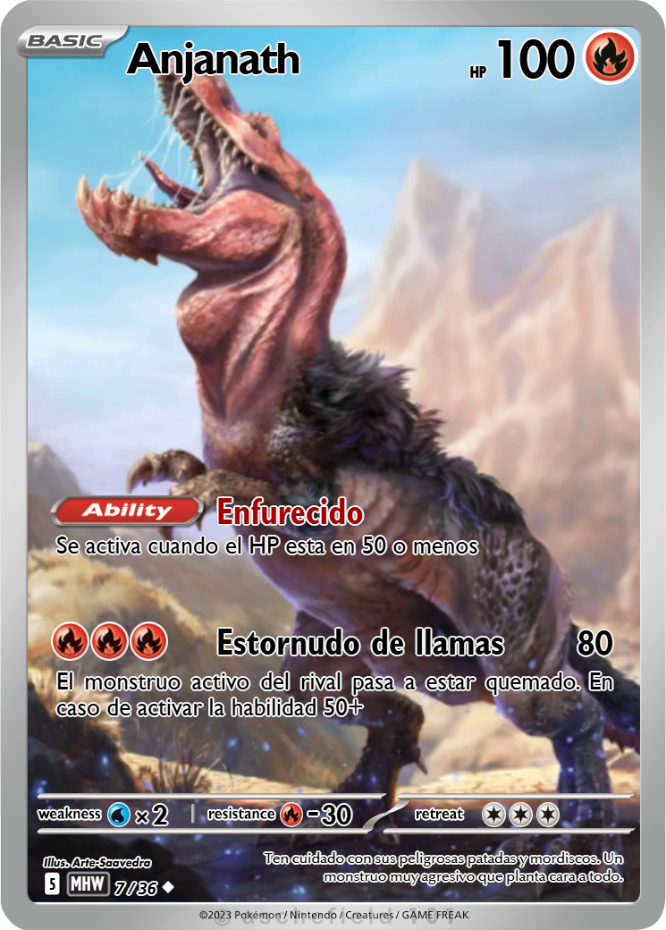 Anjanath - Arte-Saavedra | Pokécardmaker.net