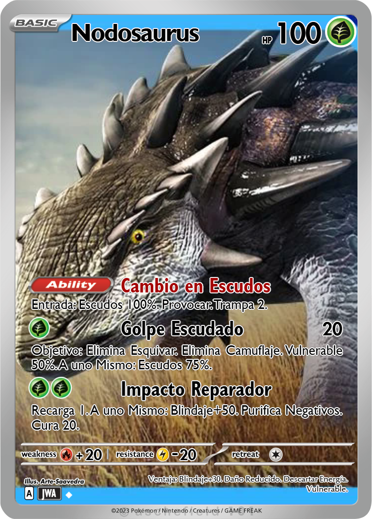 Nodosaurus - Arte-Saavedra | Pokécardmaker.net