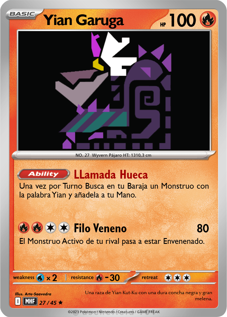 Yian Garuga - Arte-Saavedra | Pokécardmaker.net