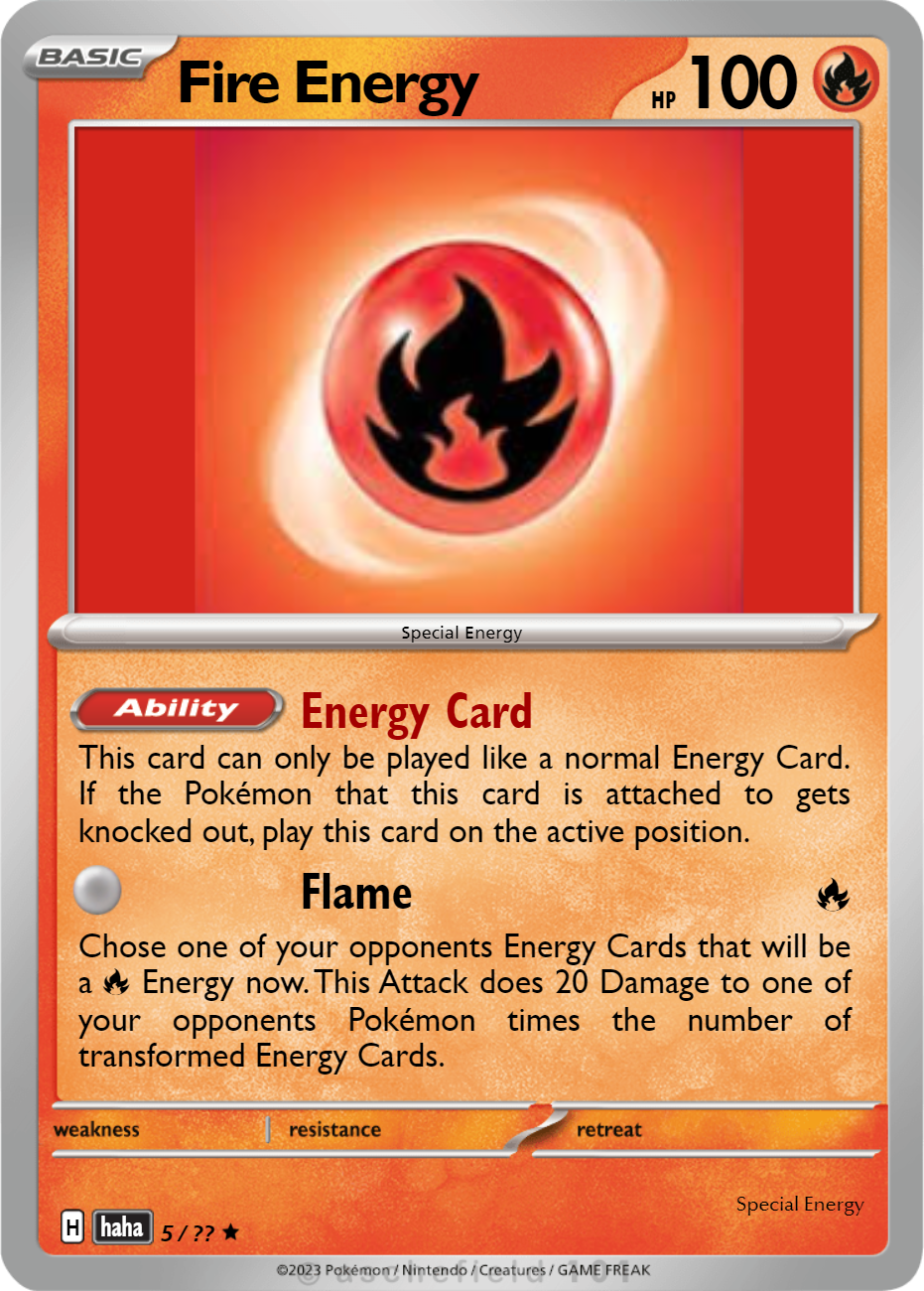 Fire Energy - AshKletchum | Pokécardmaker.net