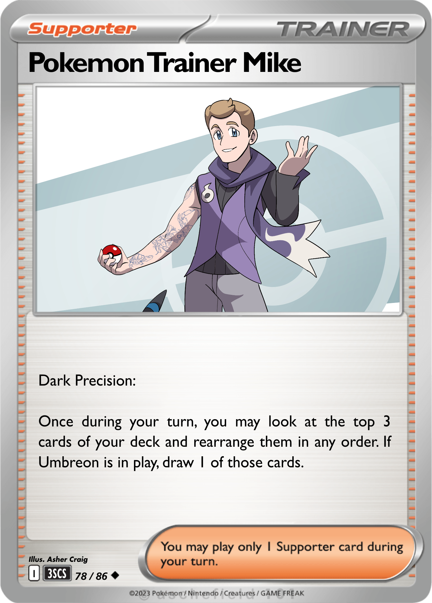 Pokemon Trainer Mike - Asher1234 | Pokécardmaker.net