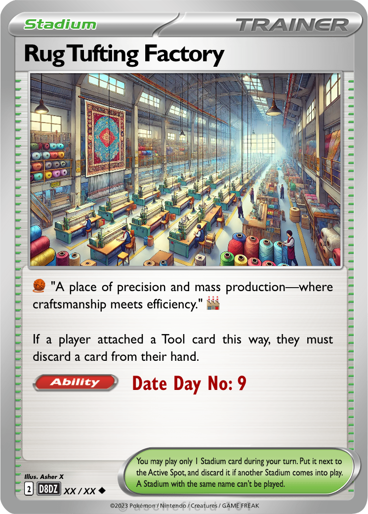 Rug Tufting Factory - Asherxxxx | Pokécardmaker.net