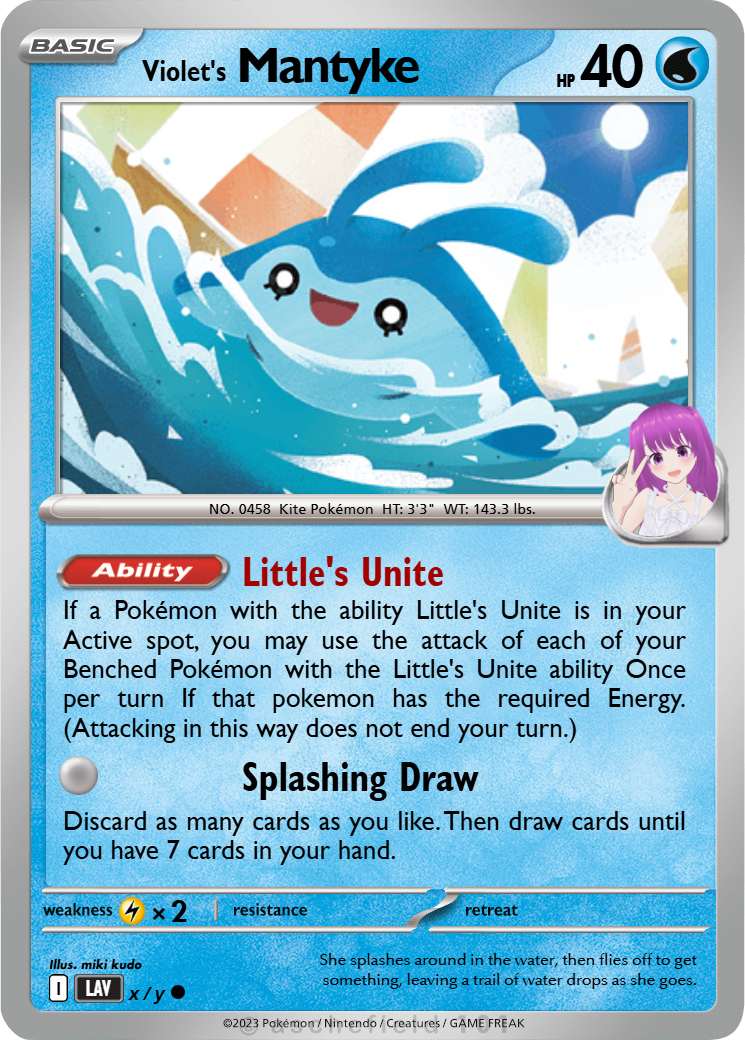Mantyke - AshleyKitty | Pokécardmaker.net