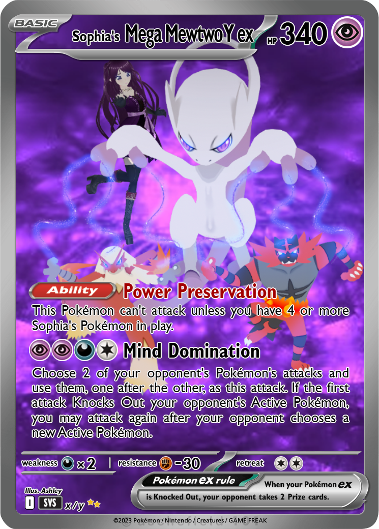 Mega Mewtwo Y ex - AshleyKitty | Pokécardmaker.net