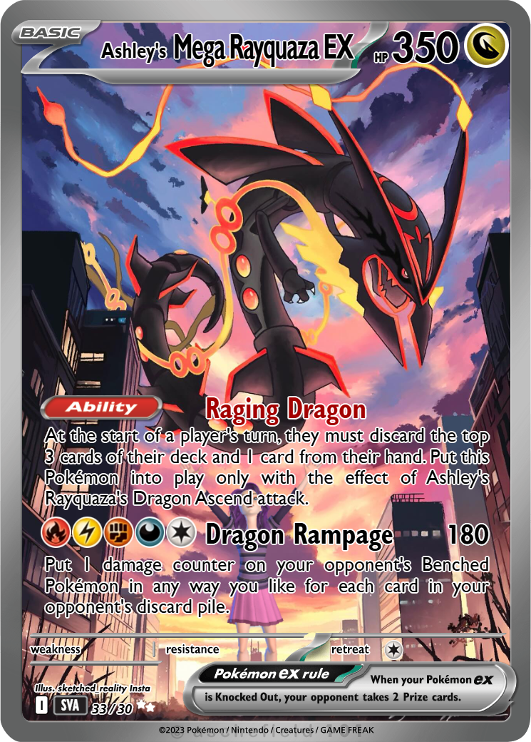 Mega Rayquaza EX - AshleyKitty | Pokécardmaker.net