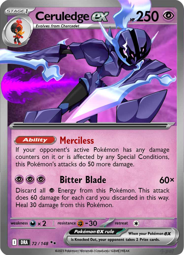 Ceruledge - AuraLatios | Pokécardmaker.net