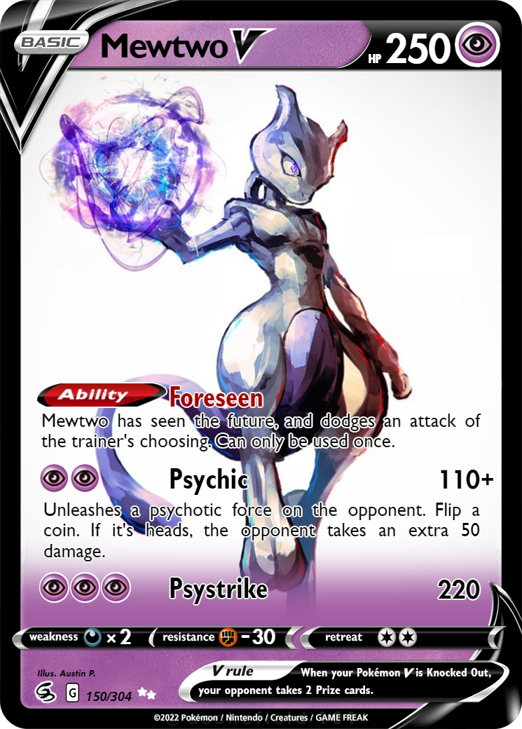 Mewtwo - Aussieton | Pokécardmaker.net