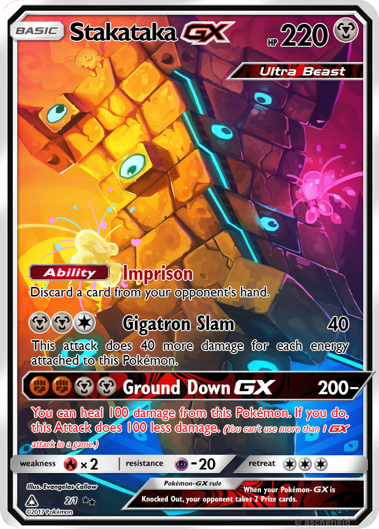 Stakataka - AustrianNecrozium | Pokécardmaker.net