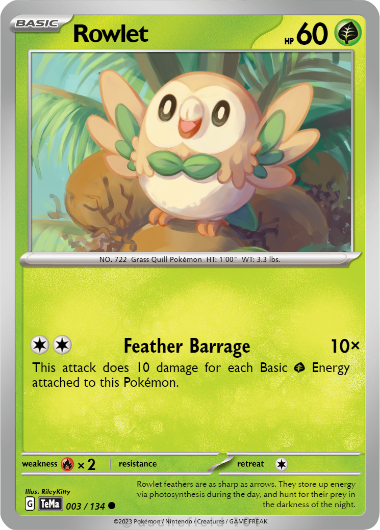 Rowlet - Avalan | Pokécardmaker.net