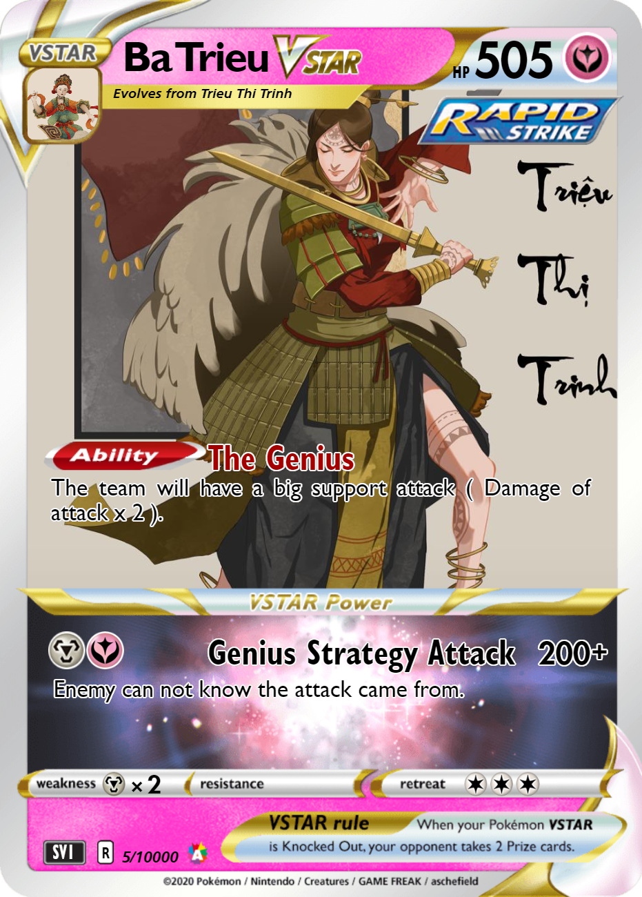 Ba Trieu - BANHBAO55 | Pokécardmaker.net