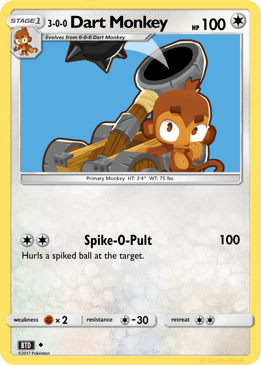 Dart Monkey - BBLHunter | Pokécardmaker.net