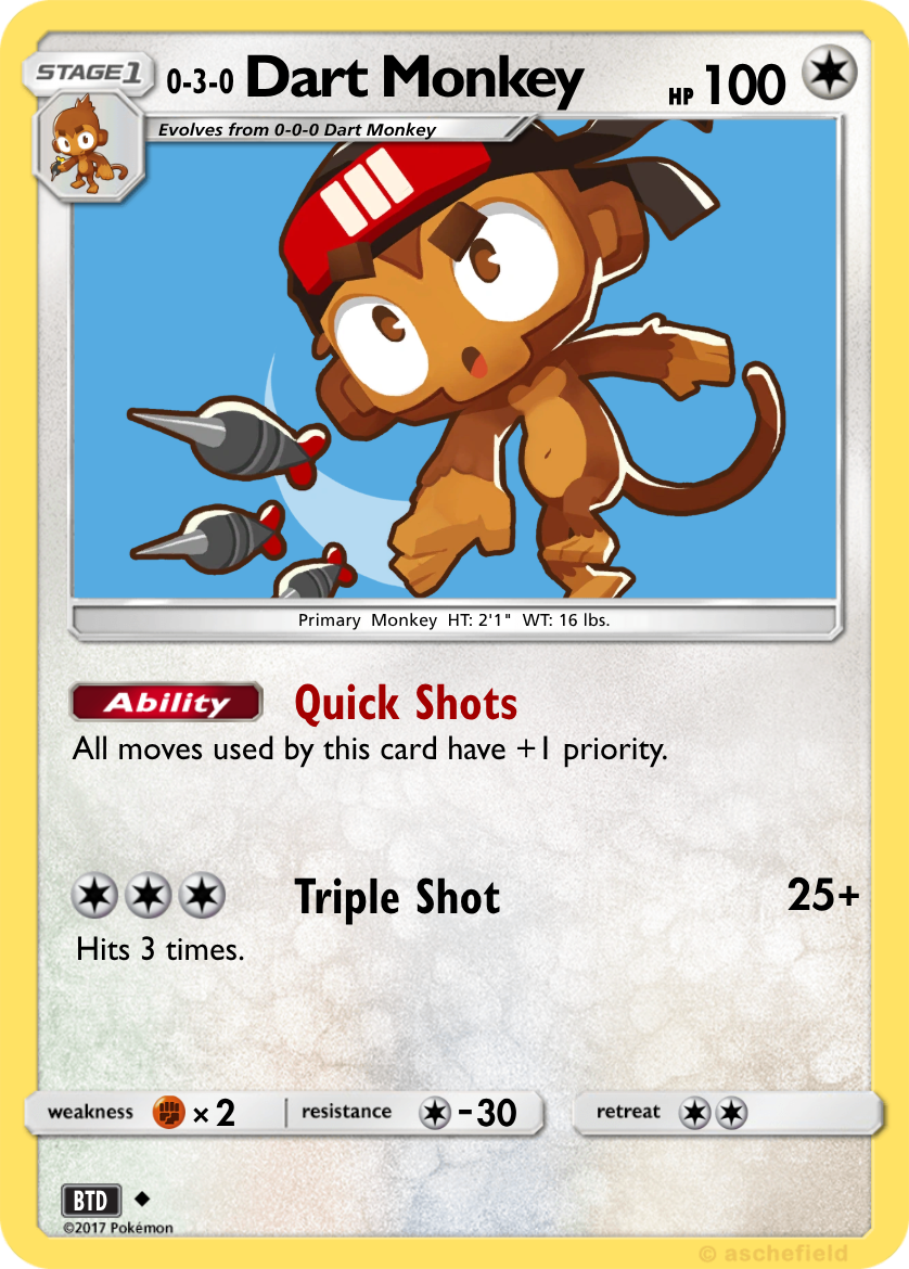 Dart Monkey - BBLHunter | Pokécardmaker.net