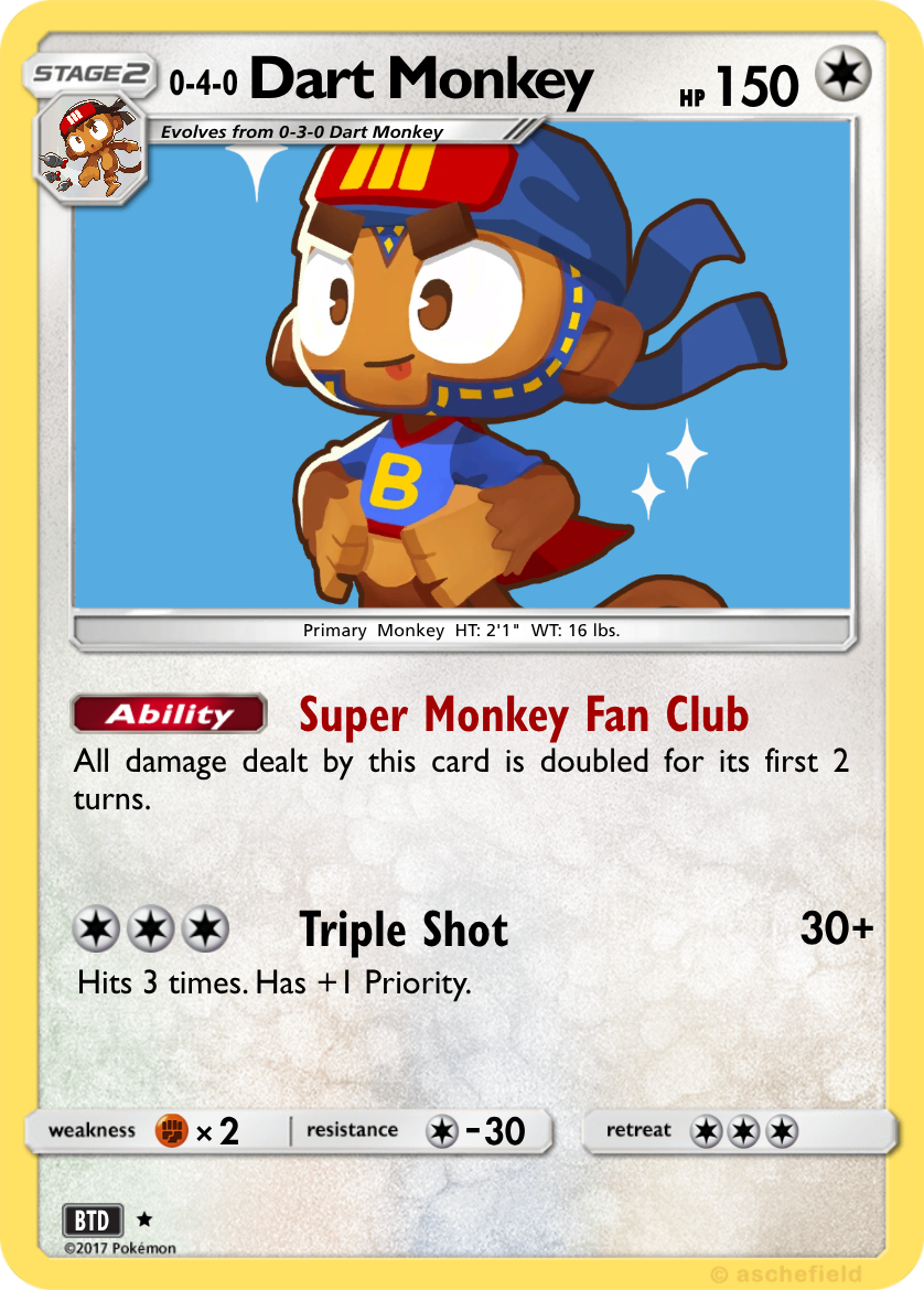 Dart Monkey - BBLHunter | Pokécardmaker.net