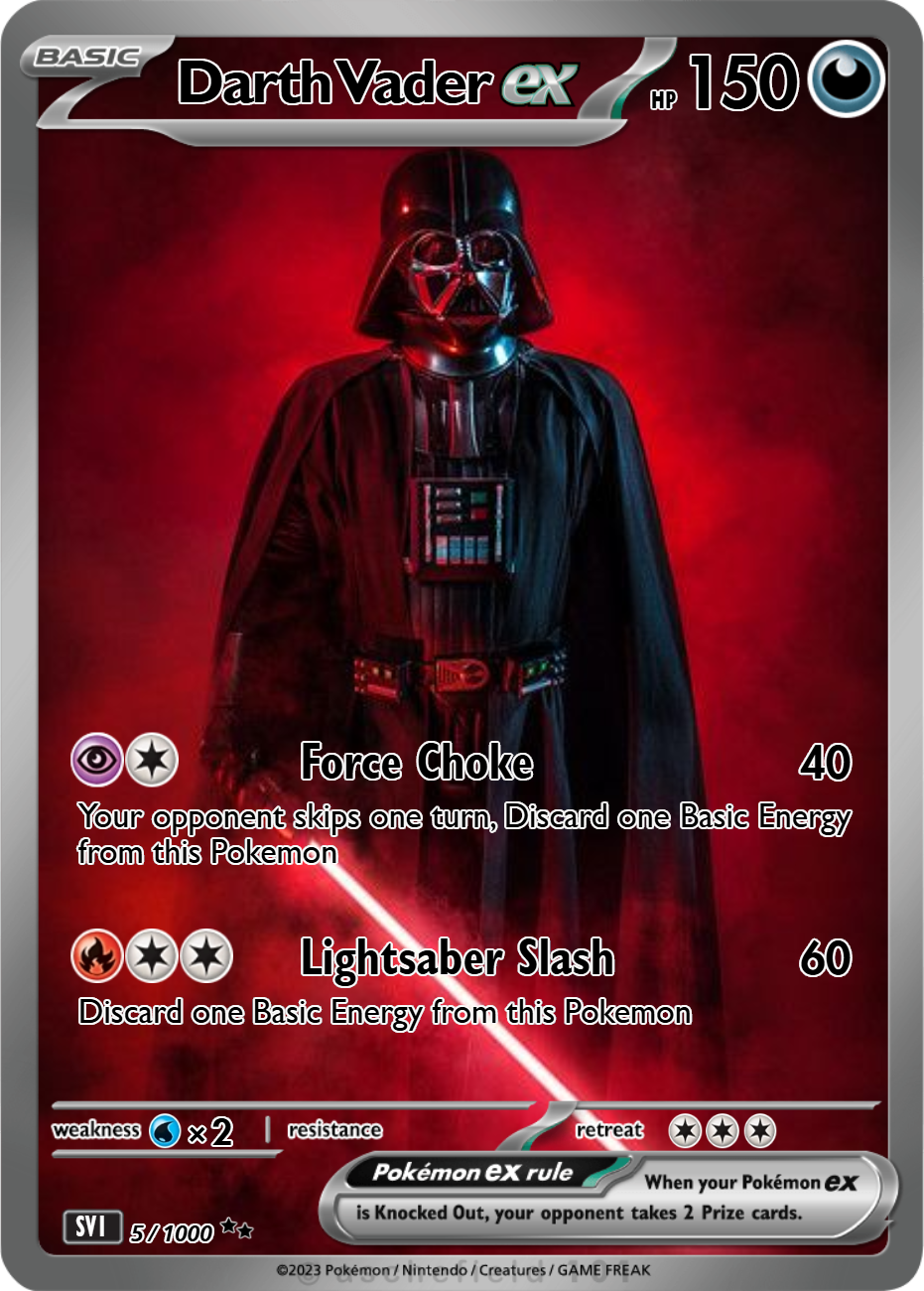 Darth Vader - BBQflavoredtoes | Pokécardmaker.net