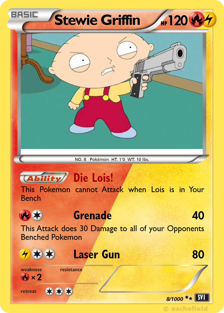 Stewie Griffin - BBQflavoredtoes | Pokécardmaker.net