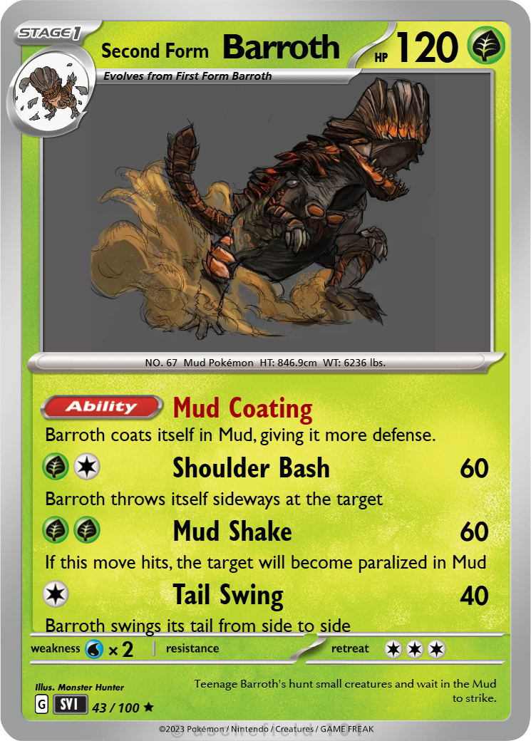 Barroth - Barroth | Pokécardmaker.net