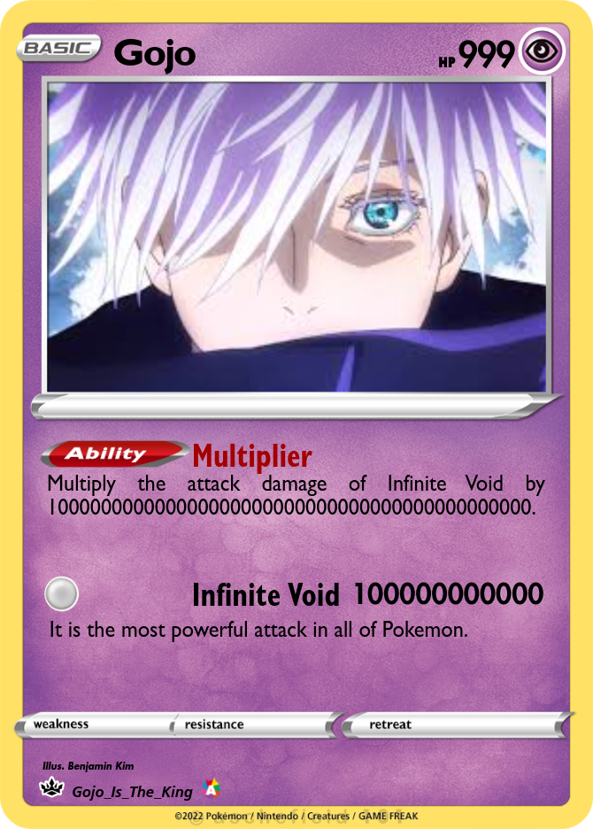 Gojo - Ben_The_King | Pokécardmaker.net