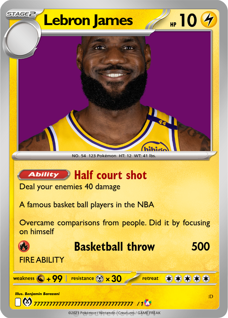 Lebron James - Benjamin_Barazani | Pokécardmaker.net