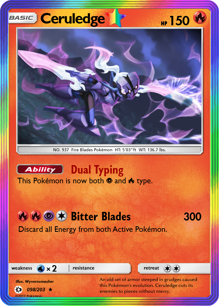 Ceruledge - Besbug | Pokécardmaker.net