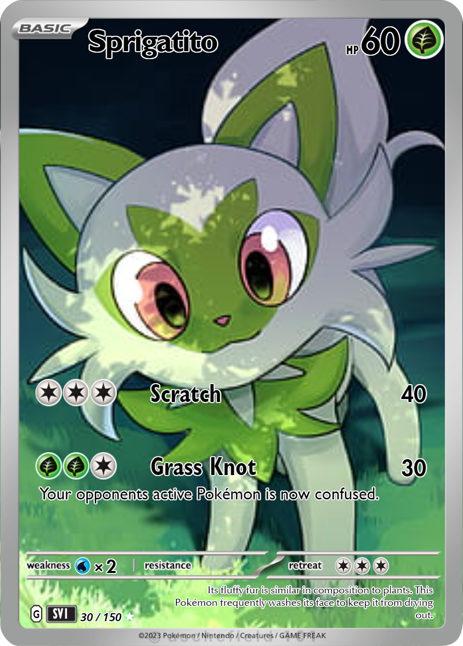 Sprigatito - Bilalscustomcards1234 | Pokécardmaker.net