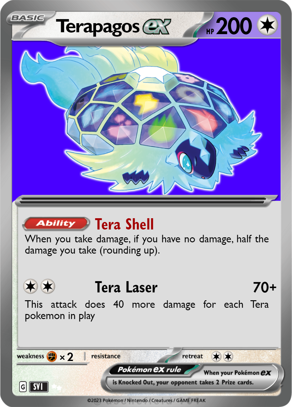 Terapagos - BlackPaintBowser | Pokécardmaker.net