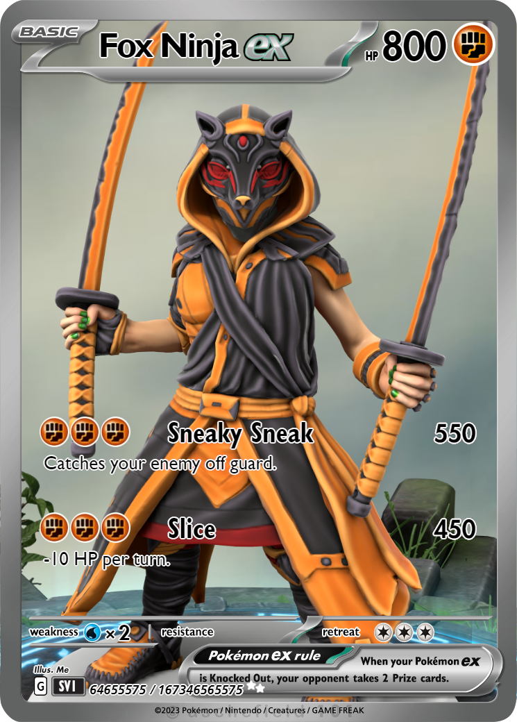 Fox Ninja - Blaggafish | Pokécardmaker.net