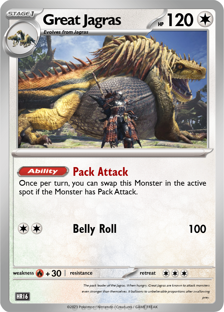 Great Jagras - Blasiantower | Pokécardmaker.net