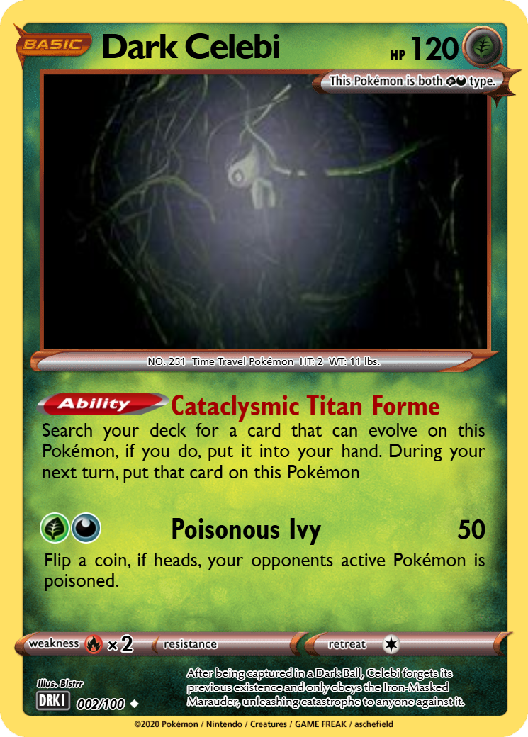 Dark Celebi - Blaster | Pokécardmaker.net